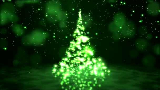 Sparkling Christmas Tree Animation - Loop Blue — Stock Video © LackyVis ...