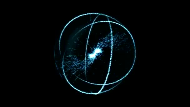 Scientific Energy Sphere Animation - Loop Blue — Stock Video © LackyVis ...