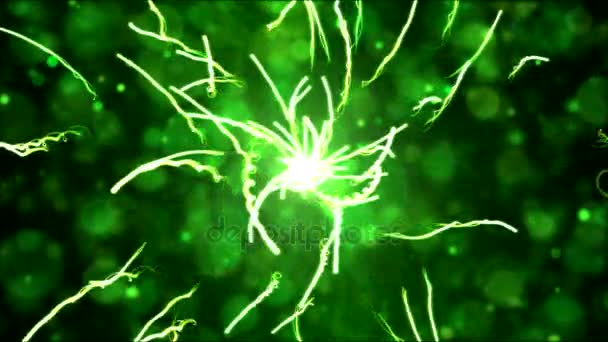 Bright Chaotic Shooting Particle Strokes Animation Loop Purple — Stock ...