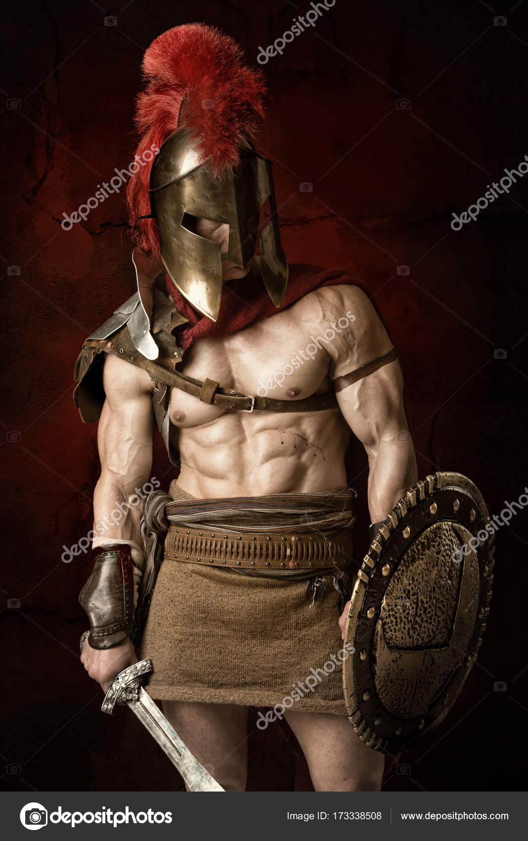 Ancient soldier or Gladiator — Stock Photo © luislouro #173338508