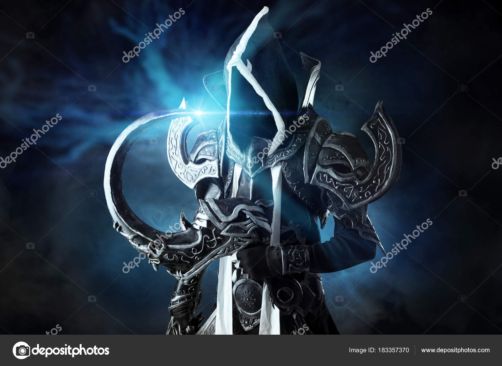 Dark demon cosplay — Stock Photo © luislouro #183357370