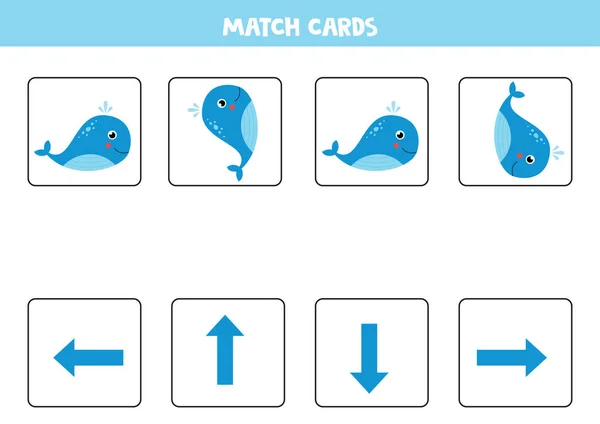 Spatial orientation for kids with cute cartoon triceratops. Stock ...