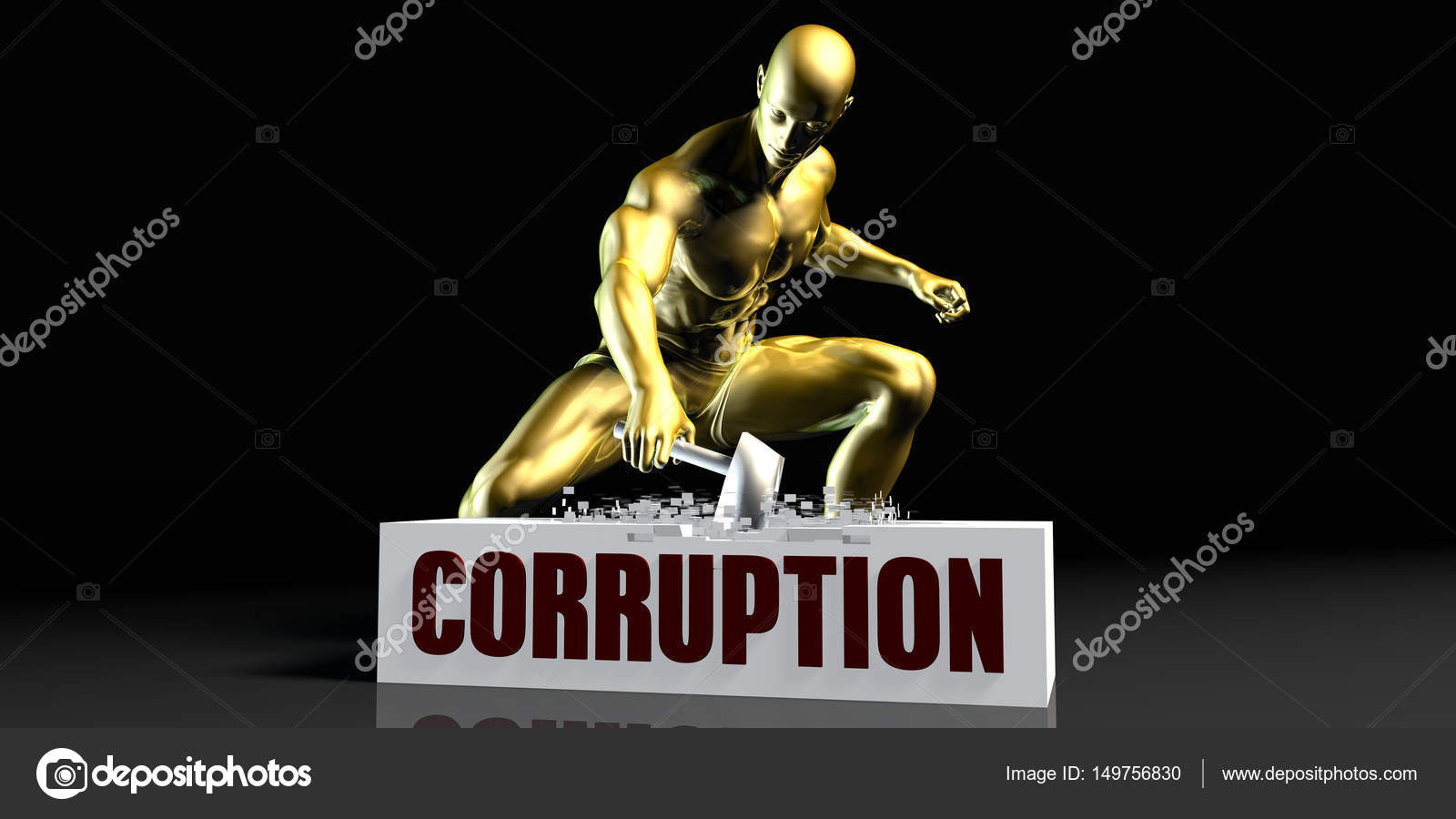 Corruption Concept Art Stock Photo by ©kentoh 149756830