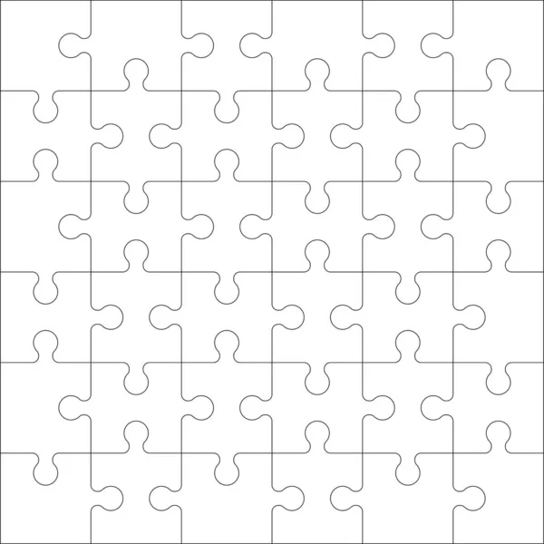 Puzzles Grid Template Jigsaw Puzzle Pieces Thinking Game Jigsaws Detail ...