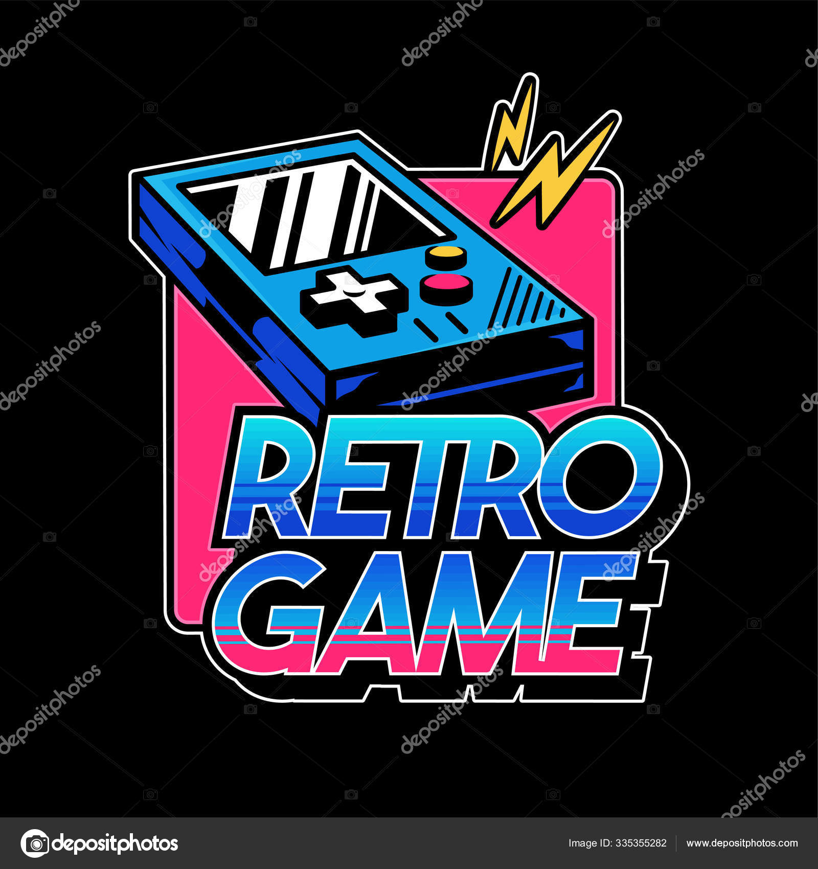 Retro Video Game Vector