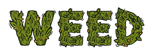 Lettering design weed inscription "CBD" Stock Vector by ©Dovbush94 ...