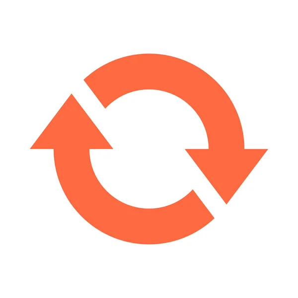 Arrow sign rotation icon reload button refresh symbol flat style Stock ...