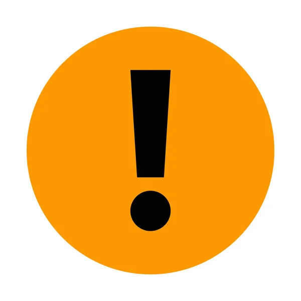 Orange hexagon exclamation mark icon warning sign attention butt ...