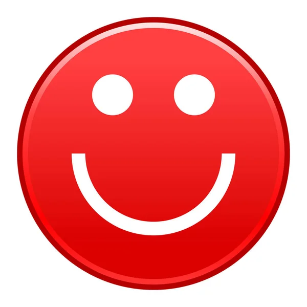 Rot lächelndes Gesicht fröhliches Smiley glückliches Emoticon ...