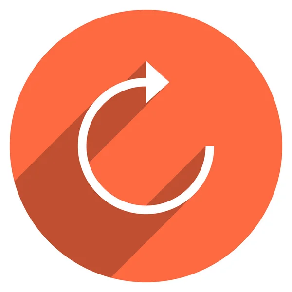 Arrow sign rotation icon reload button refresh symbol flat style Stock ...