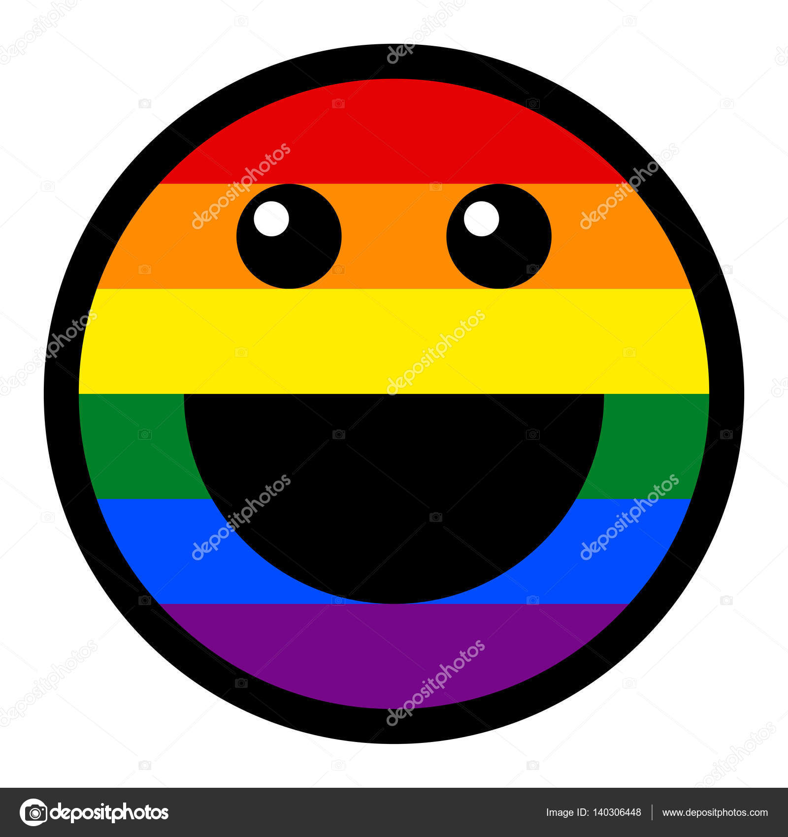Happy Meme Face Rainbow
