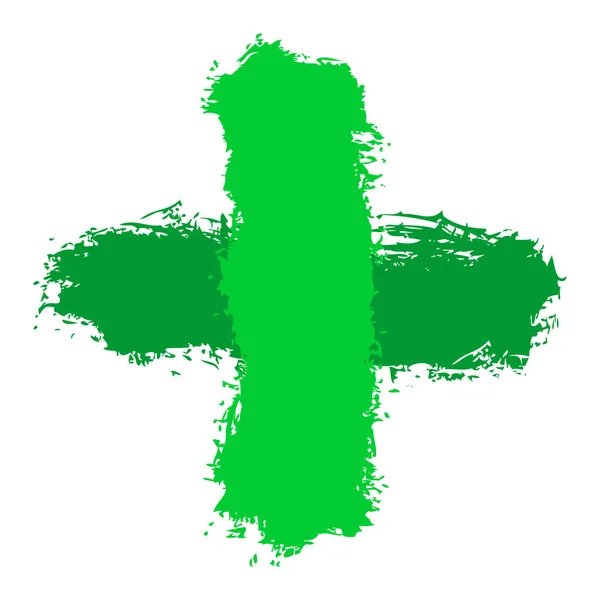 Brush stroke plus sign — Stock Vector © ifeelgood #190204552