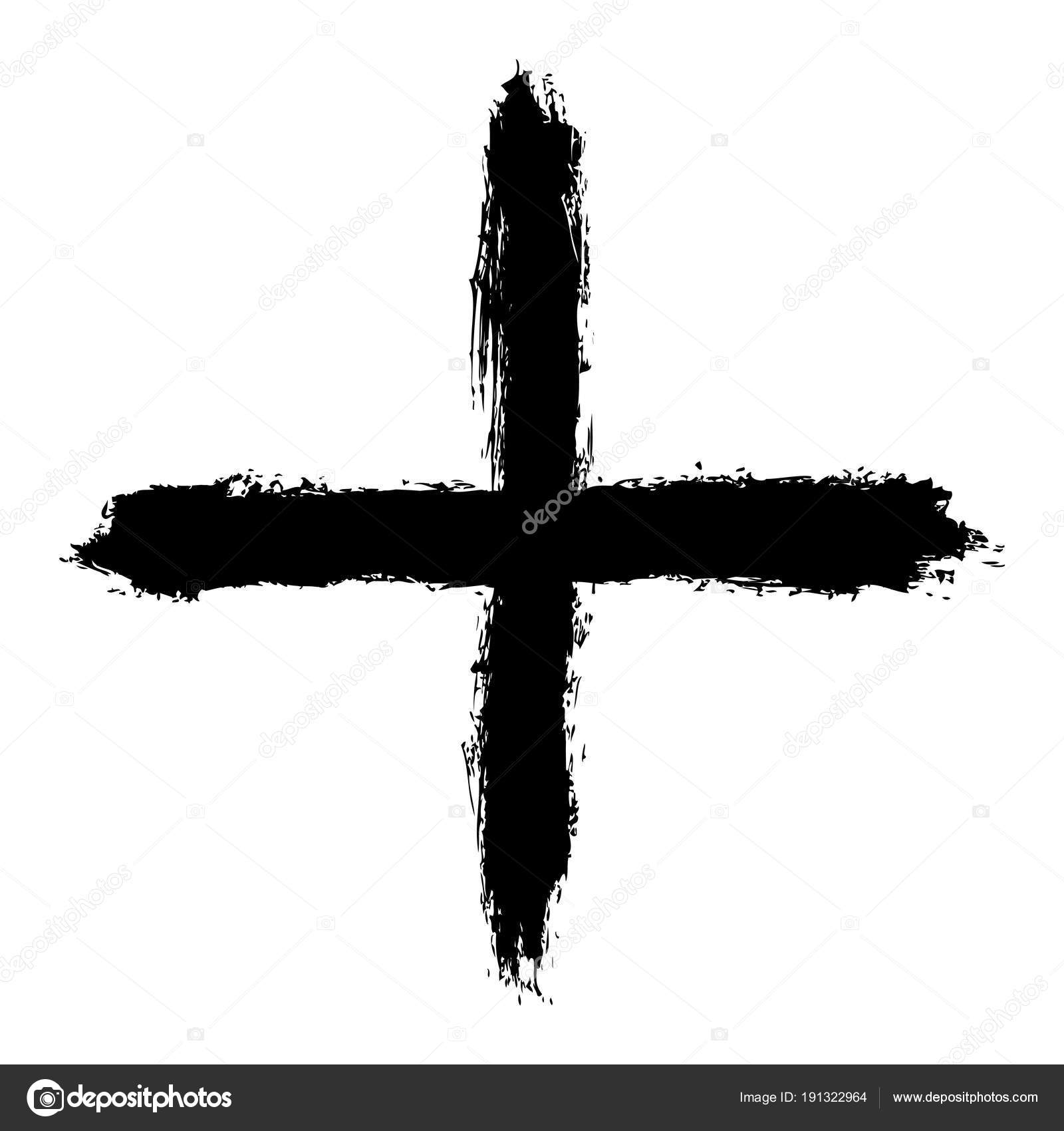 Brush stroke plus sign — Stock Vector © ifeelgood #191322964