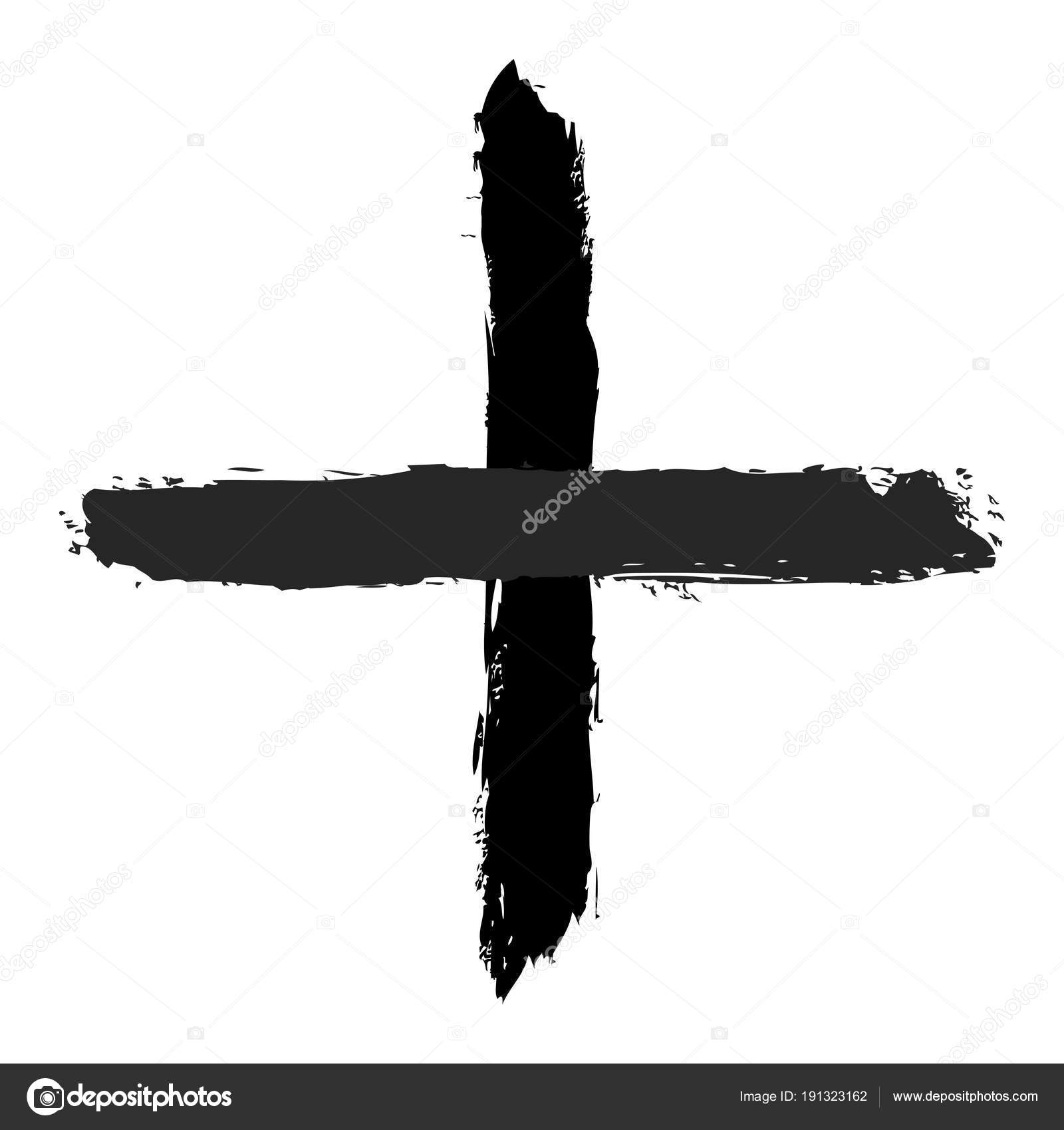 Brush stroke plus sign — Stock Vector © ifeelgood #191323162