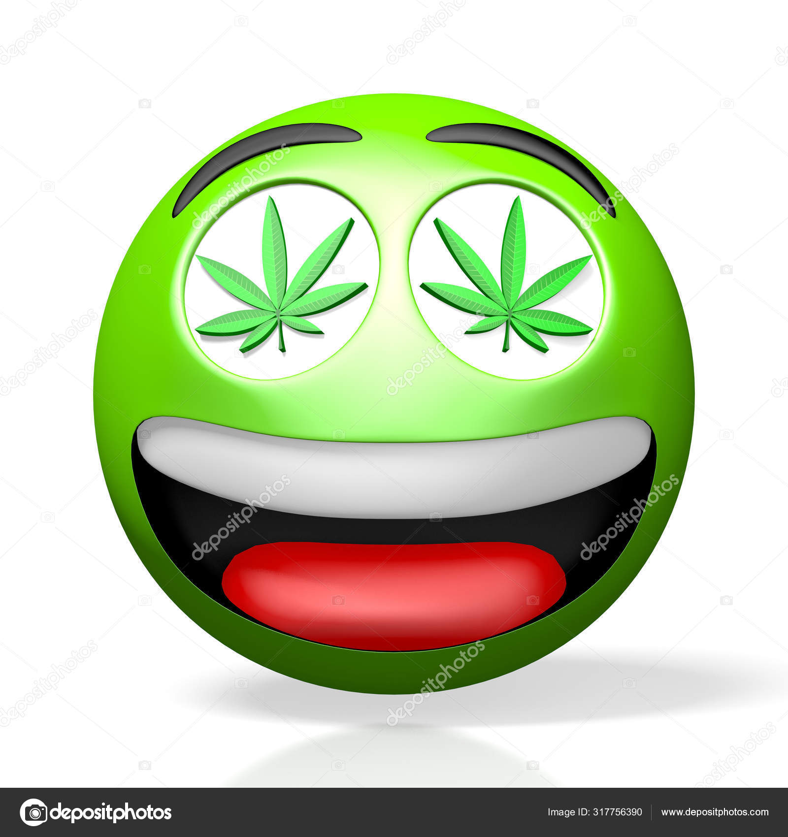 Emoji Emoticon Marihuana Drugs Stock Illustration By ©3dgenerator 317756390