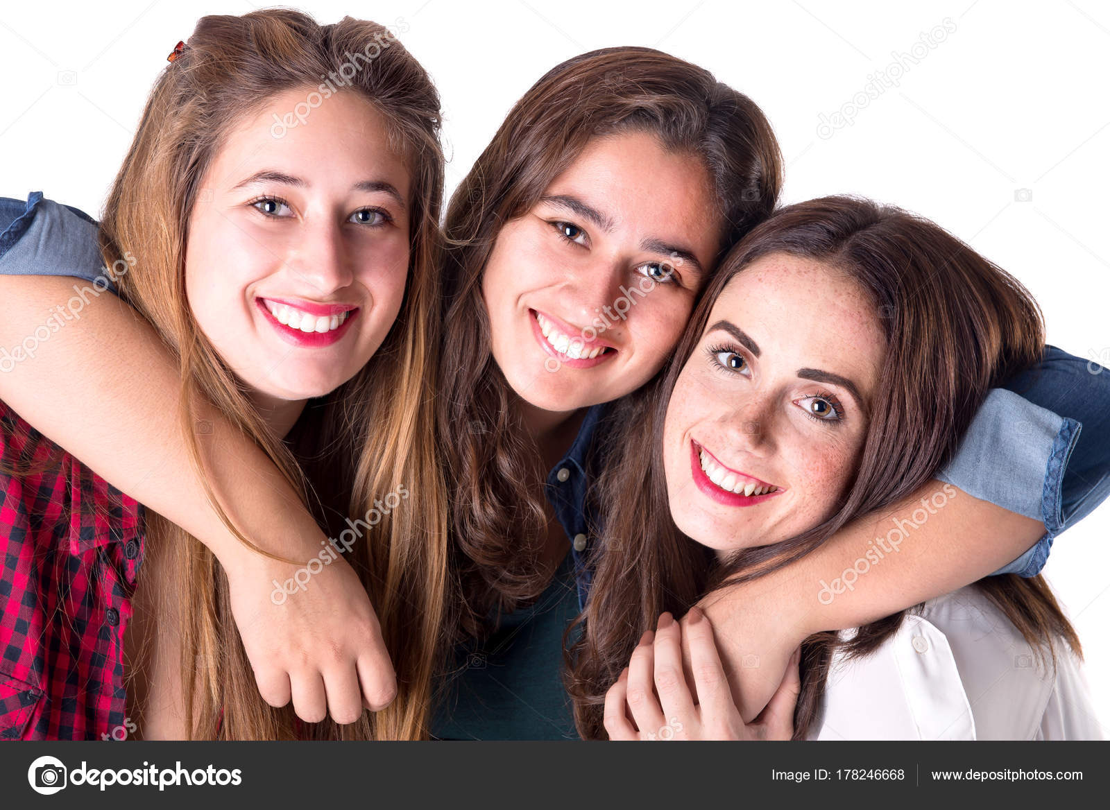 Beautiful friends posing — Stock Photo © verkoka #178246668