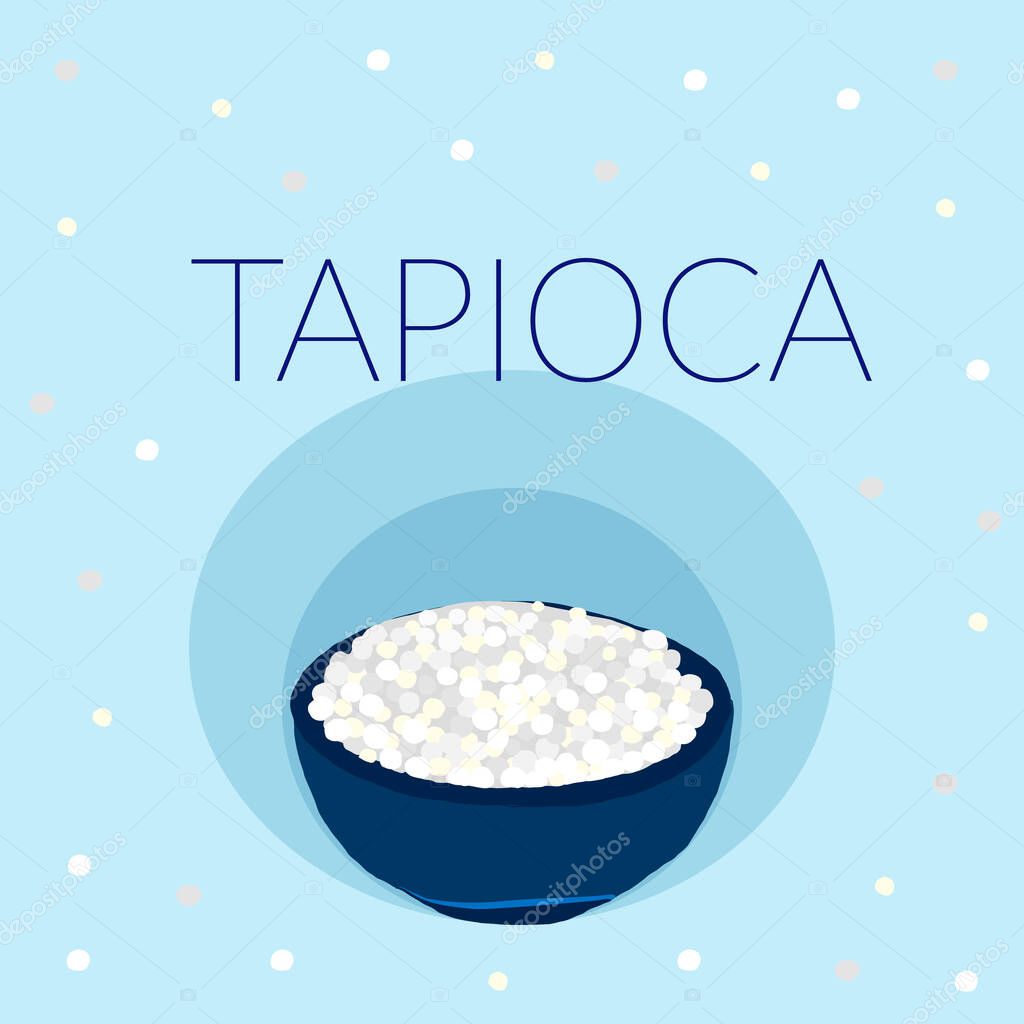 Tapioca Pearl, relleno de burbujas para té u otra bebida, en una taza ...