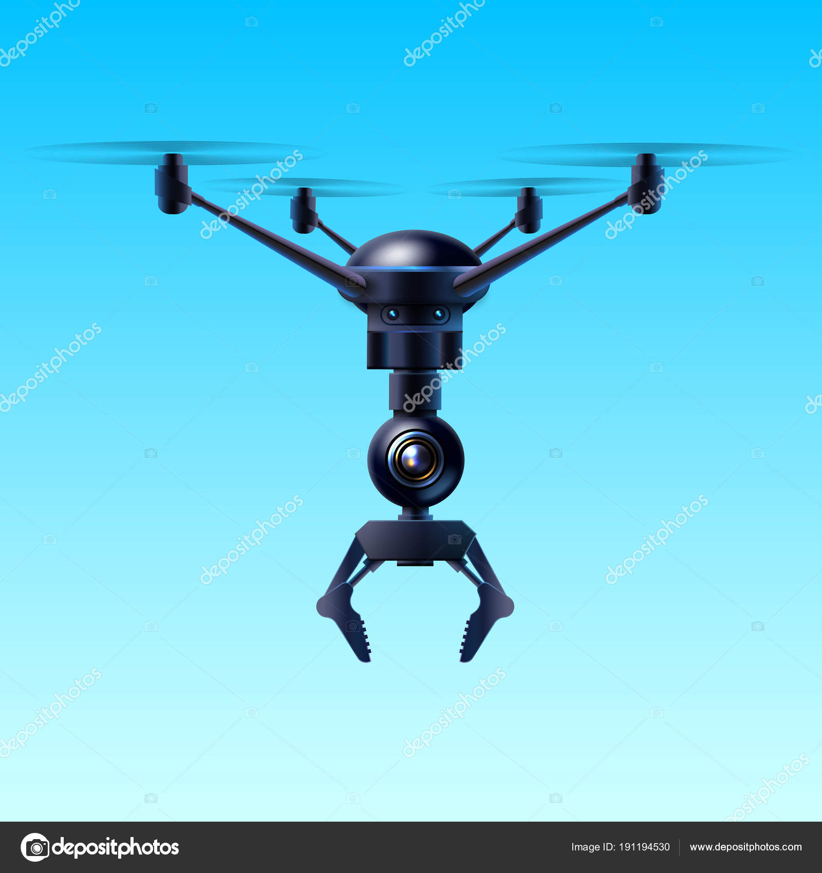 Fictional flying drone Stock Vector Image by ©Zonda #191194530