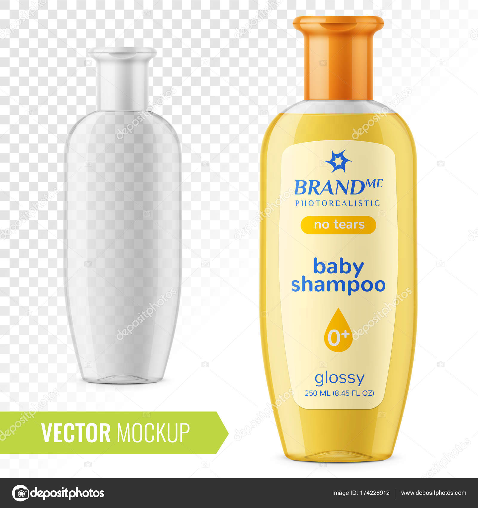 Shampoo Bottle Design Vector