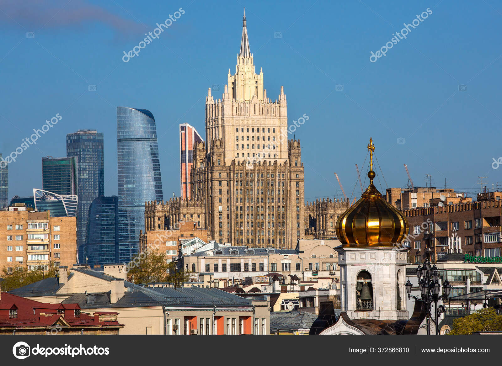 Moscow May 2020 Architectural Mixing Styles Moscow View Patriarchal ...