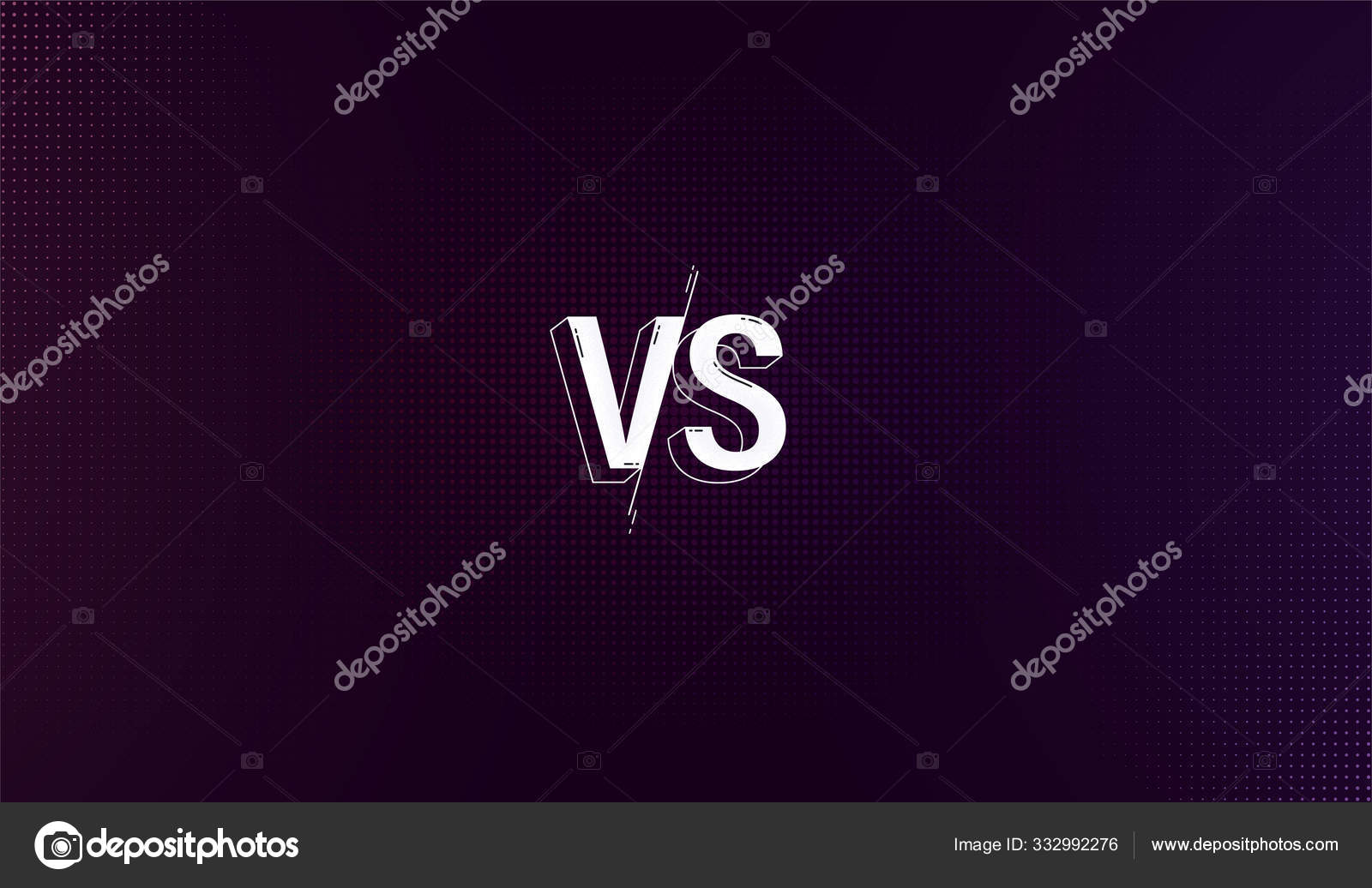 Versus screen background, fight clash battle vs match. Concept sport ...