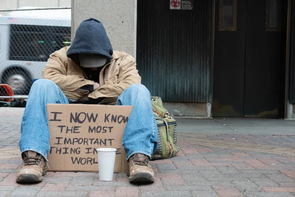 Panhandler with sign Stock Photos, Royalty Free Panhandler with sign ...