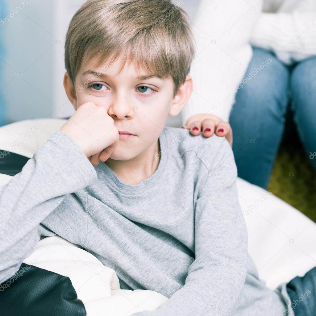 Worried boy with school problems — Stock Photo © photographee.eu #125038472