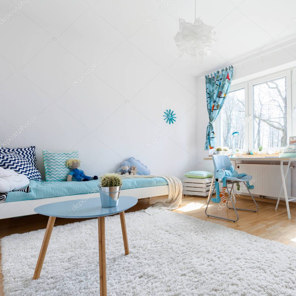 Light child room with large window Stock Photo by ©photographee.eu ...