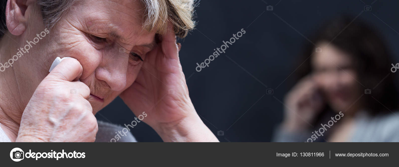 Upset and distressed elderly woman Stock Photo by ©photographee.eu ...