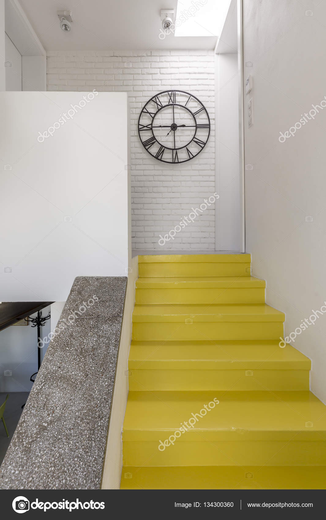 Staircase with yellow steps Stock Photo by ©photographee.eu 134300360