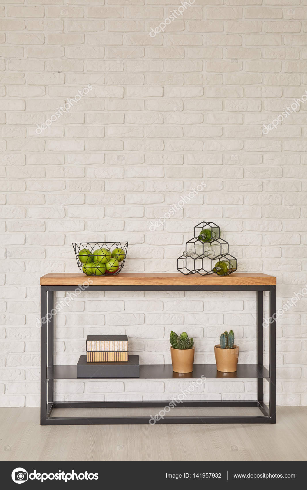 Minimalistic rack with decorations Stock Photo by ©photographee.eu ...