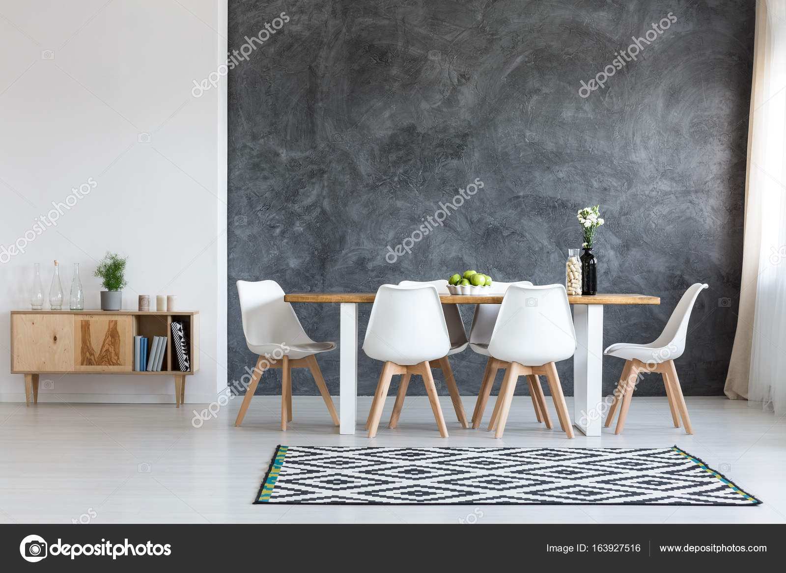 Simple dining room Stock Photo by ©photographee.eu 163927516