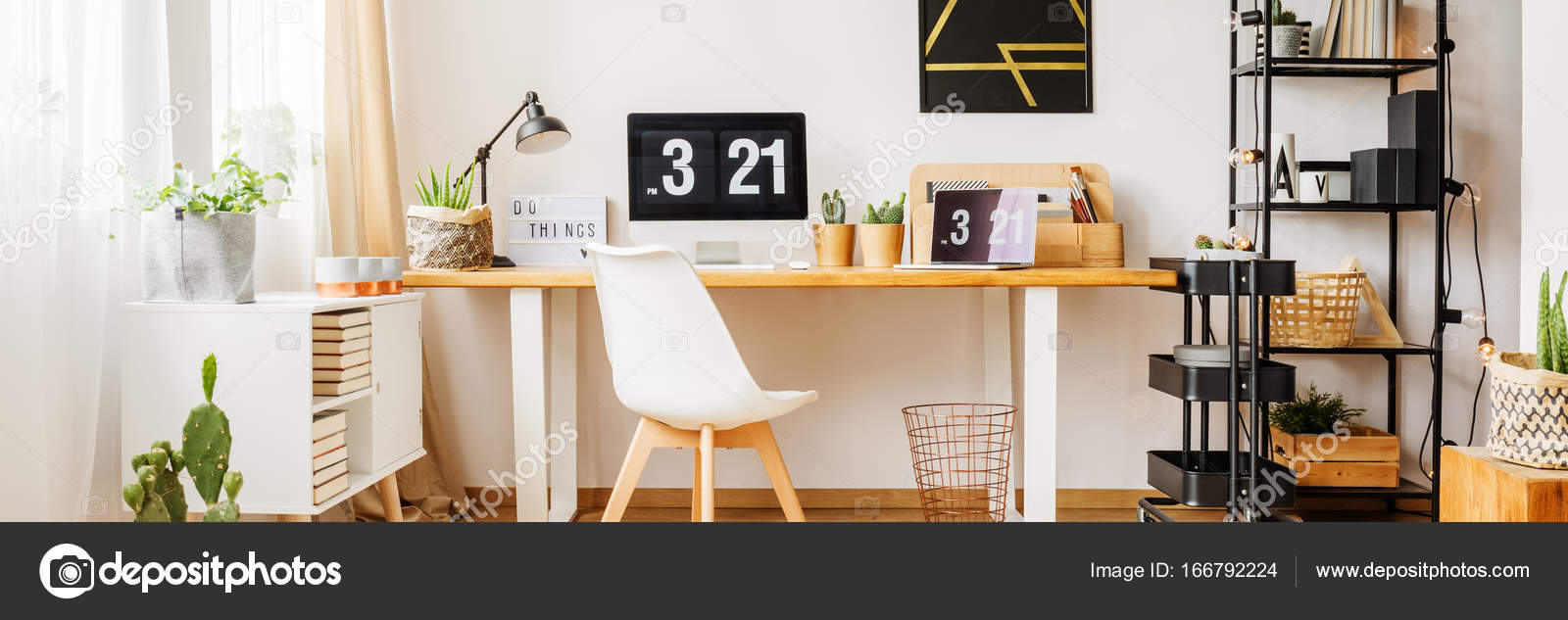 Bright workspace with accessories Stock Photo by ©photographee.eu 166792224