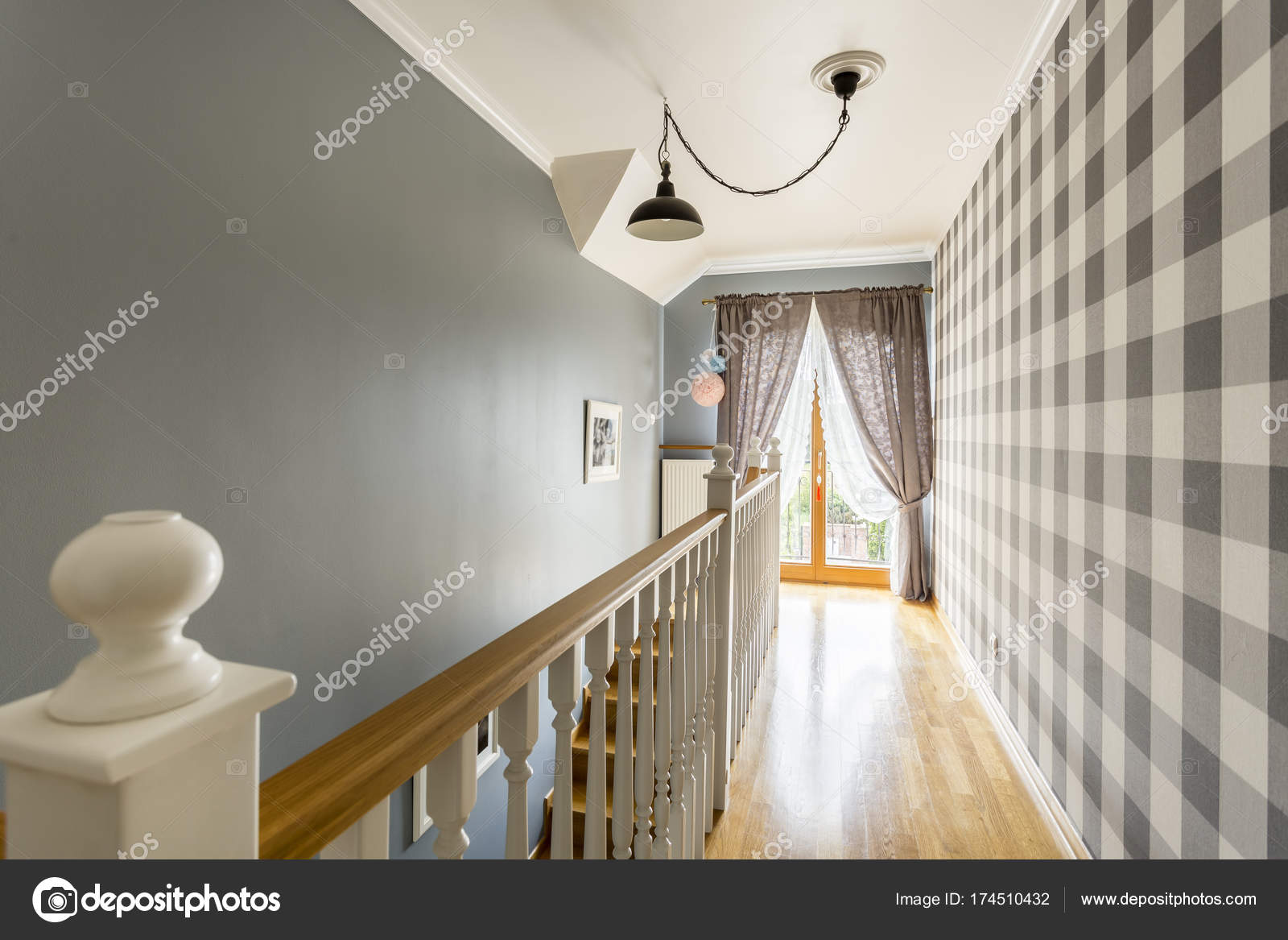 Images: hall wallpaper | Patterned wallpaper in classic hall — Stock ...