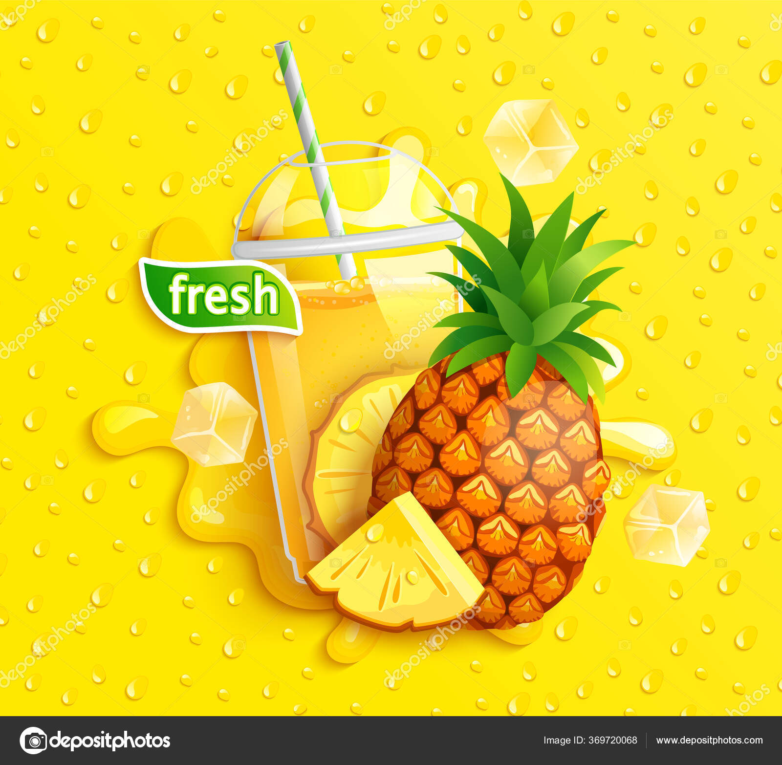 Pineapple Juice Wallpaper