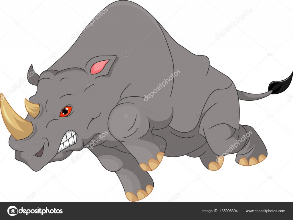 Angry Rhino Drawing