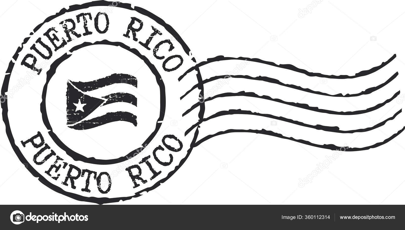 Sello Grunge Negro Puerto Rico Vector de stock #360112314 de ©1981srb