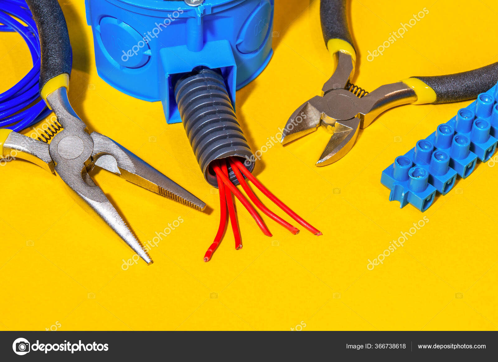 Spare Parts Tool Wires Replacement Repair Electrical Equipment Yellow ...