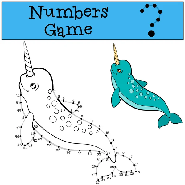 Narwhal outline and color Vector Art Stock Images | Depositphotos