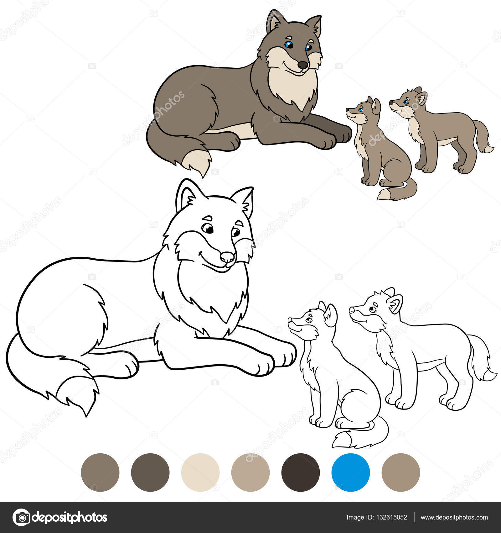 Filhote De Lobo Animado