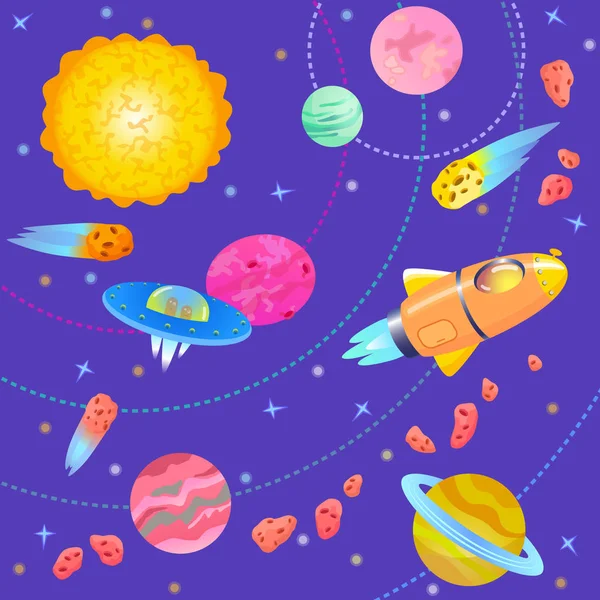 Space collection Stock Vector Image by ©Mogil #33828579