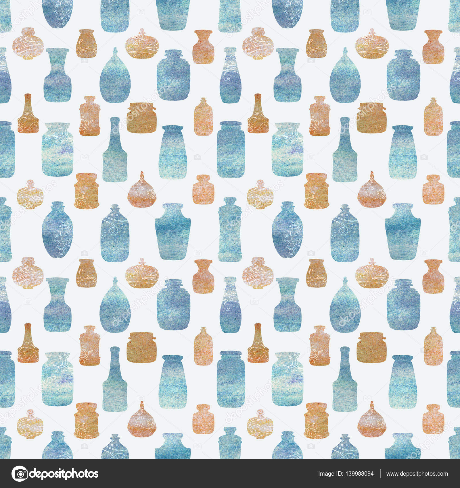 Background with different bottles Stock Photo by ©Marfusha 139988094