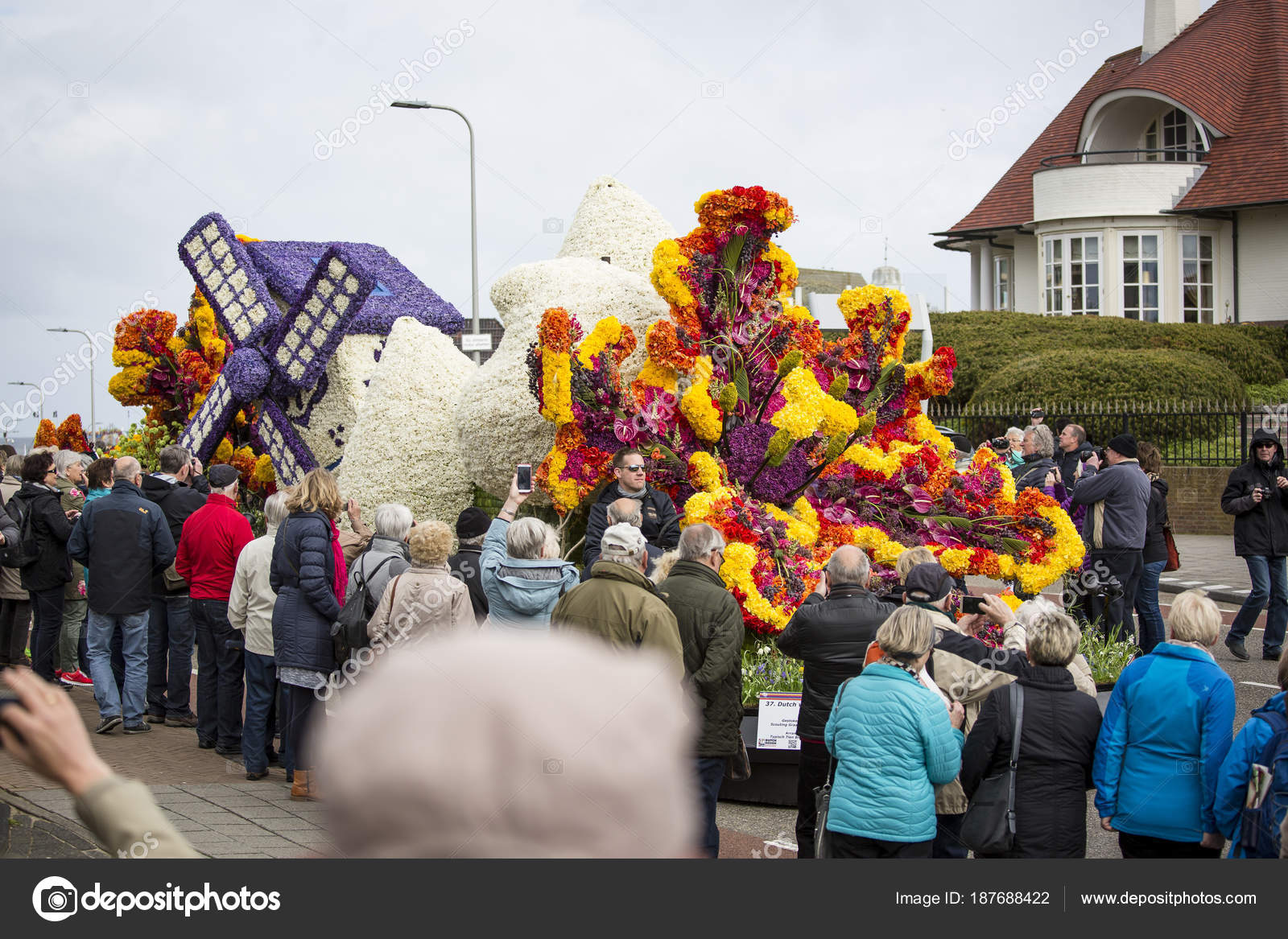 The Flower Parade in the Netherlands at springtime. — Stock Editorial ...