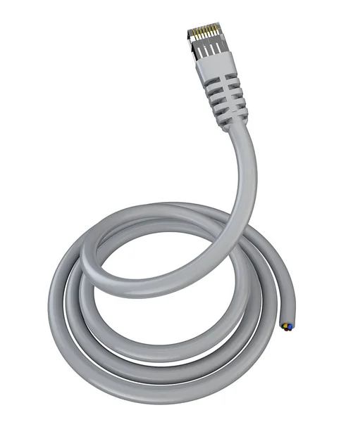 Rolled ethernet cable, internet connection, bandwidth, broadband ...