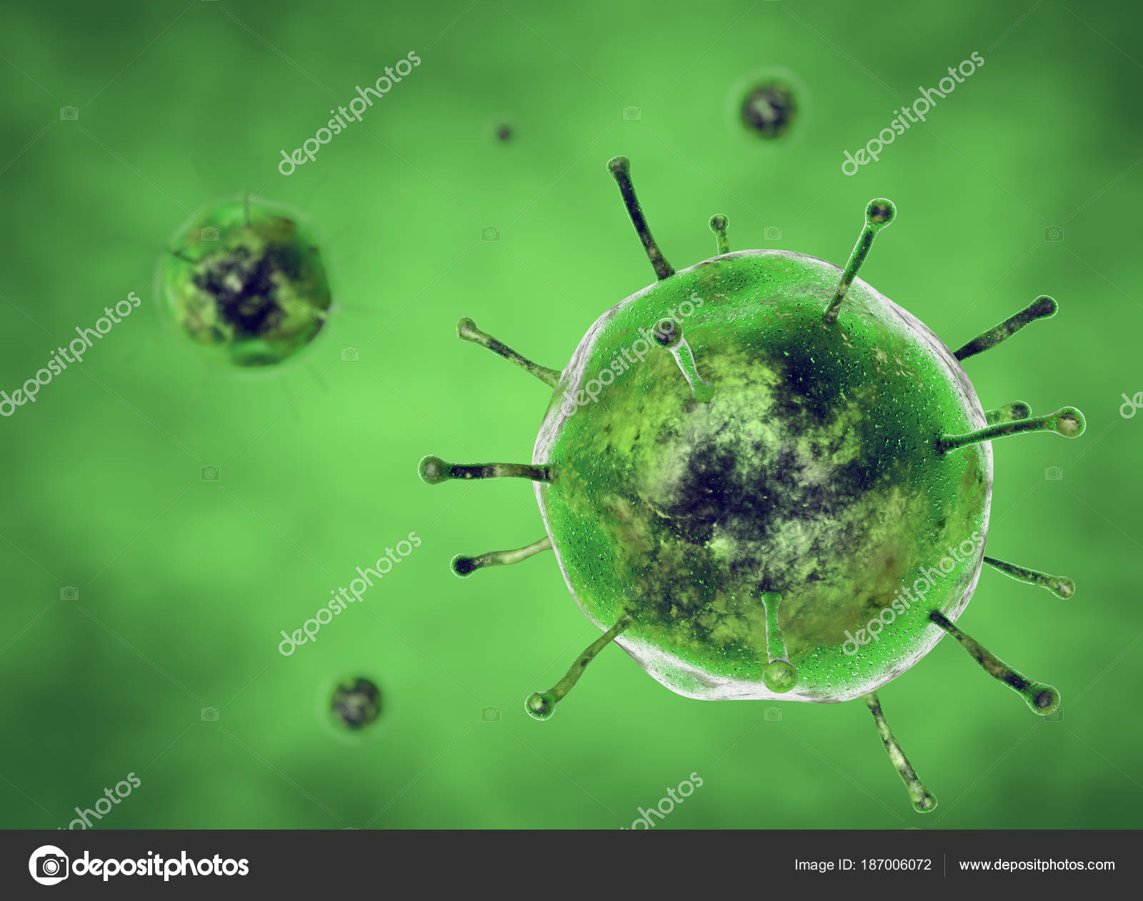 Common Cold Virus Microscope