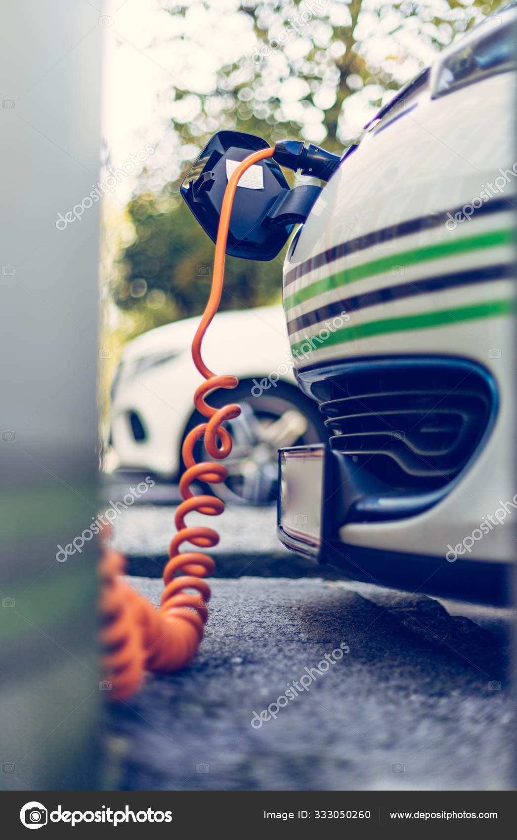 Electric Car Recharging Charge Cable Plug Leading Charge Point Stock ... Electric Car Recharging Charge Cable Plug Leading Charge Point Stock ...