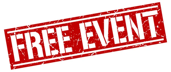 Free Event Sticker Free Event Rectangular Label Isolated White ...