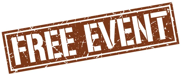 Free Event Sticker Free Event Rectangular Label Isolated White ...