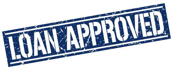 Loan Approved Sticker Loan Approved Rectangular Label Isolated White ...