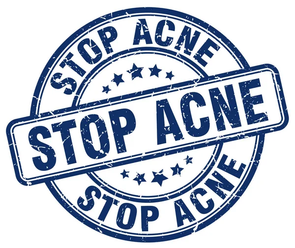 Stop Acne Stamp Stop Acne Rectangular Stamp Isolated White Background ...